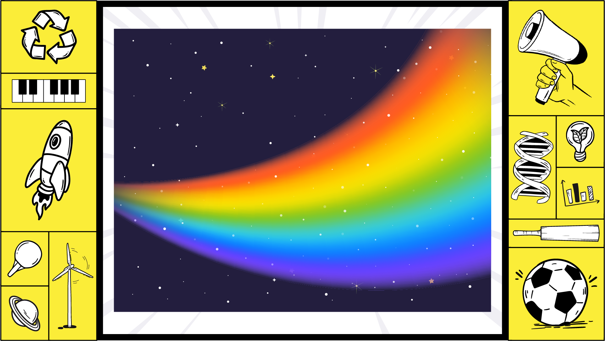 NASA clicks photo of a space rainbow!