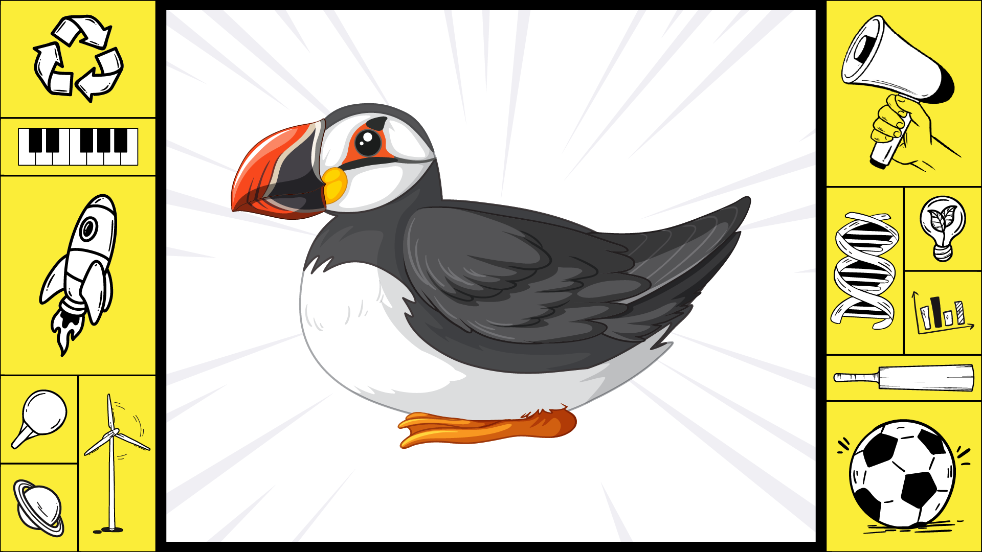 Will you help throw baby puffin birds into the air?