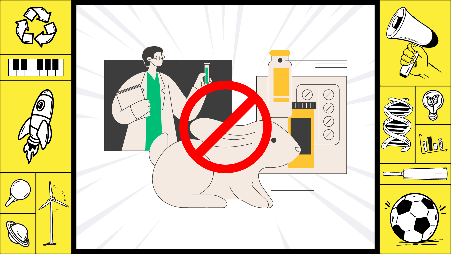 United Kingdom to stop testing medicines on animals!